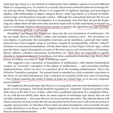 Homotopy Type Theory
