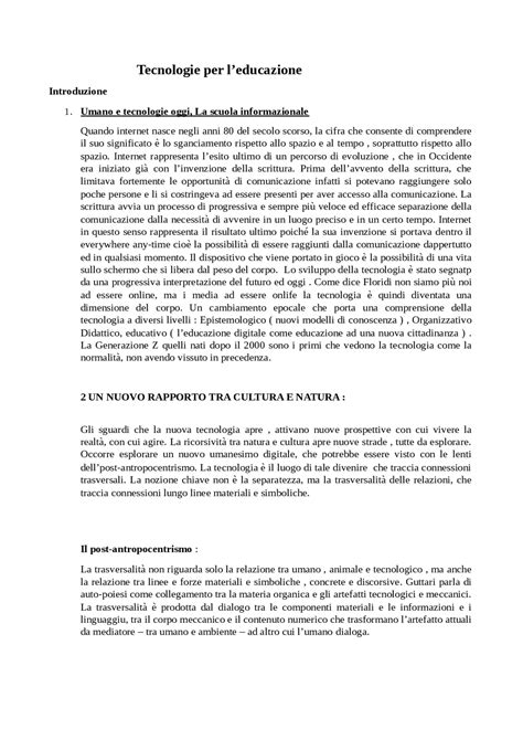 Tecnologie Per Leducazione Docsity