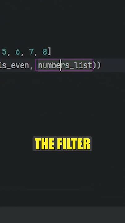 How To Use The Filter Function In Python Coding Shorts Pythonprogramming Python Youtube