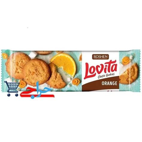 خرید و قیمت کوکی کلاسیک لاویتا روشن با طعم پرتقال 150 گرمی Roshen