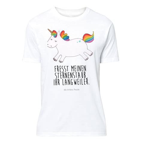 Mr And Mrs Panda T Shirt Einhorn Happy Weiß Geschenk Einhorn Deko