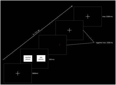Schematic Depiction Of A Dot Probe Trial Download Scientific Diagram