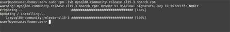 How To Install Mysql 8 On Opensuse 151 Imaginelinux