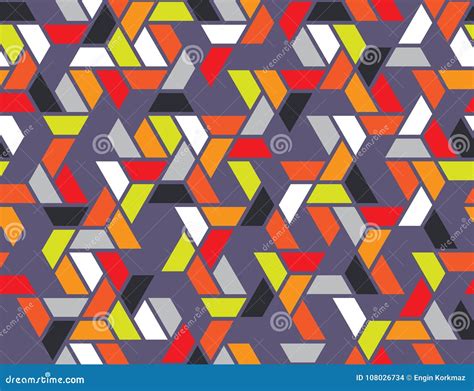 Geometric Grid Seamless Pattern Stock Vector Illustration Of Color Decor 108026734