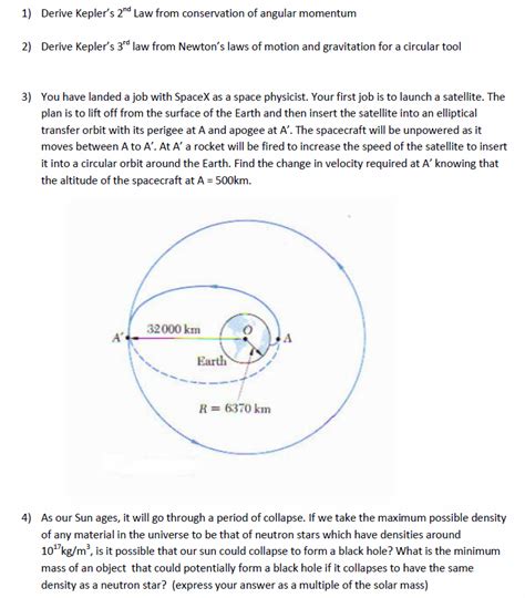 Solved Derive Kepler S Nd Law From Conservation Of Chegg Com