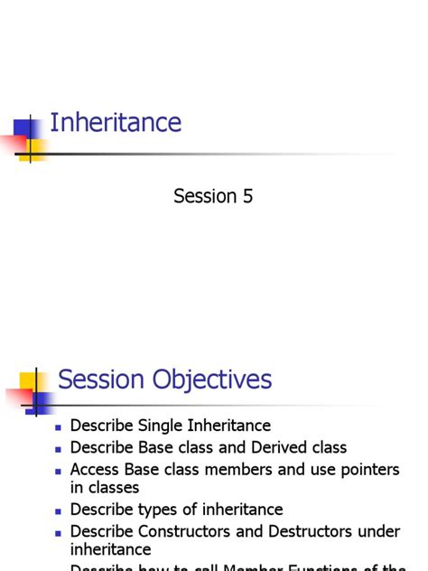 Session 5 Pdf Class Computer Programming Inheritance Object Oriented Programming