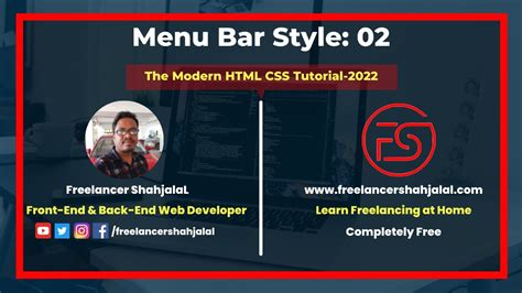 How To Make Menu Using HTML CSS HTML Website Tutorials Menu Bar Style YouTube