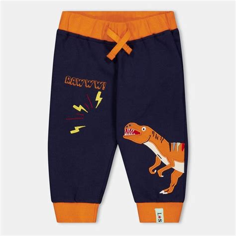 Lilly And Sid Rawr Dino Ap Jgr Bb99 Closed Hem Fleece Jogging