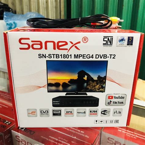 Jual Set Top Box Sanex Sn Stb1801 Dvb T2 Receiver Tv Digital Stb Dvb T2