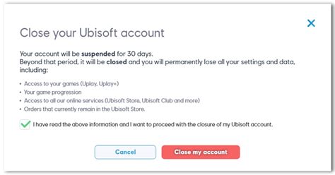 Closing Your Ubisoft Account Ubisoft Support