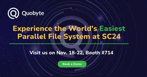 quobyte on linkedin sc24 quobyte hpc hpcstorage aistorage