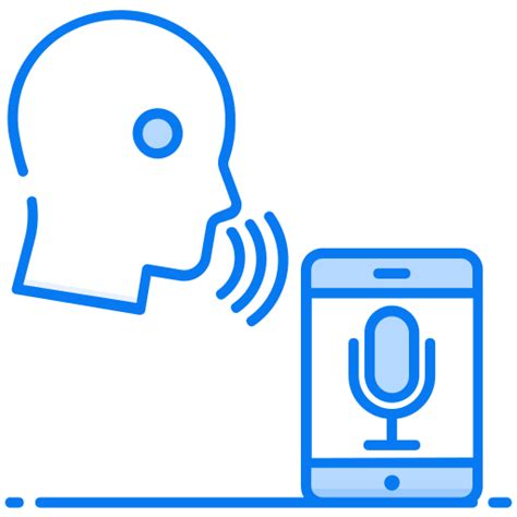 Voice Control Generic Blue Icon