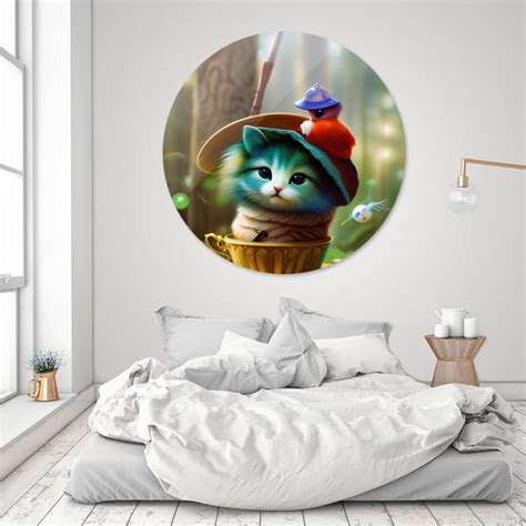 Cute Cat In A Teacup Disk By Ivone Aka Riyuuhi Limited Edition From