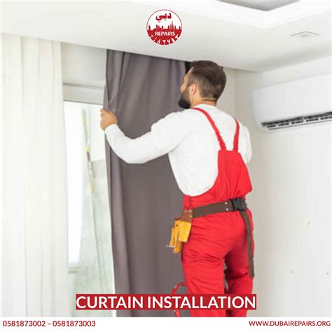 Curtain Installation 0581873003 Dubai Repairs