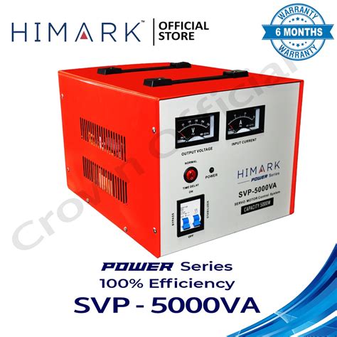 Servo Motor Type 100 Efficiency Automatic Voltage Regulator Avr 5000w Himark Svp 5000va