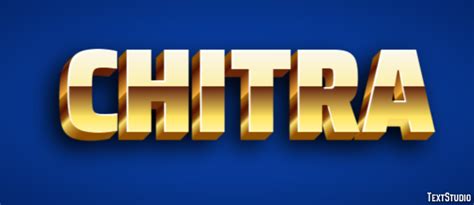 Chitra Text Effect And Logo Design Name