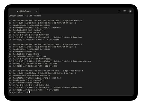 如何列出连接到 Linux 系统的 Usb 设备 乐耶园