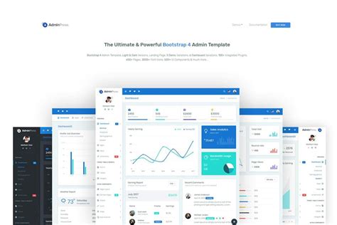 Admin Press The Ultimate Bootstrap 4 Dashboard Powerful Bootstrap 4