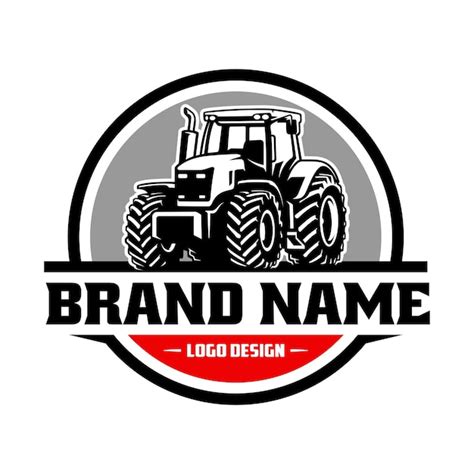 Tractor Farm And Construction Vehicle Illustration Logo Vector