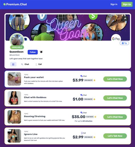 Premium Chat The Ultimate Website Destination For Findom Subs And