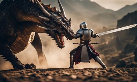 An Epic Knight Fighting A Dragon By Dreadnaughtgames On Deviantart