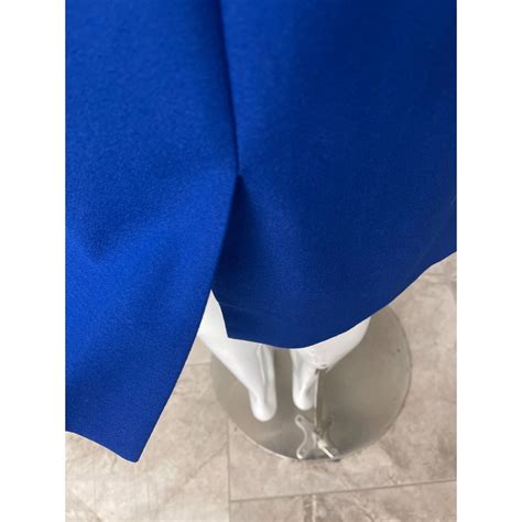 Tahari Arthur S Levine Royal Blue Foldover Front Side Gem