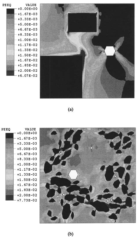 Contour Plots Of Equivalent Plastic Strain For The A 2d Ideal