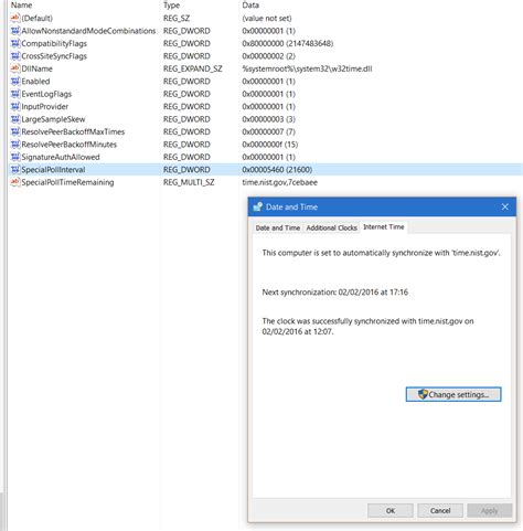 Synchronize Clock With An Internet Time Server In Windows Page