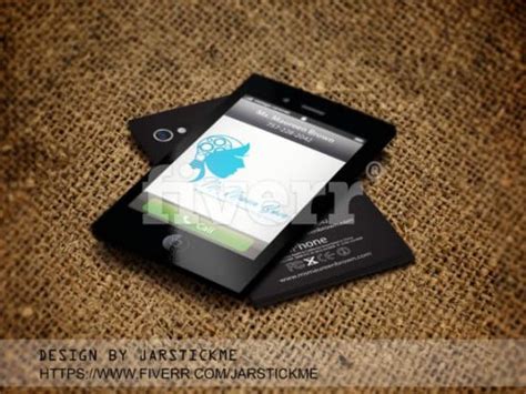 Costum Iphone Style Business Card Word Sample Emetonlineblog