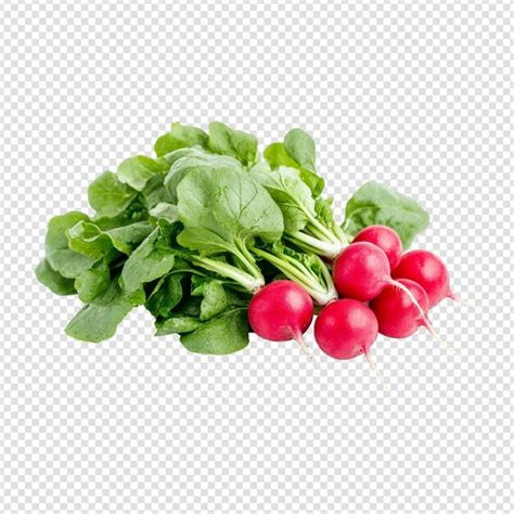 투명한 배경에 분리 된 뿌리 채소 절단 프리미엄 Ai 생성 Psd