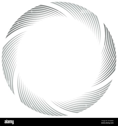 Abstract Spiral Twist Radial Swirl Twirl Curvy Wavy Lines Element