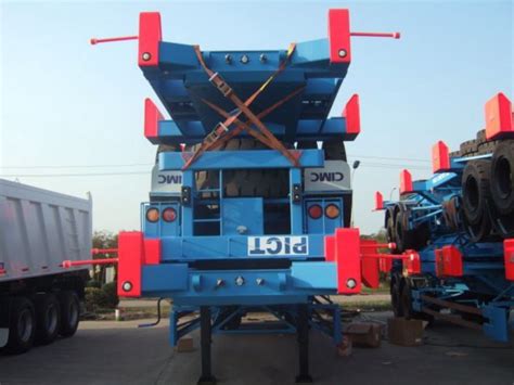 Neu 60t Tiefladertieflader Lkw Anhänger 3 Achs Tieflader