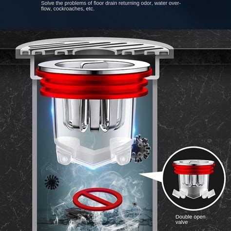 Floor Drain ฝาปิดท่อ ตะแกรงกันกลิ่น กันแมลง กันกลิ่นไม่พึงประสงค์ ฝาปิดท่อน้ำทิ้ง ตัวกรองท่อ
