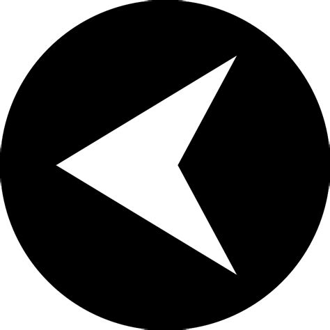 Left Arrow Circular Symbol Vector SVG Icon SVG Repo