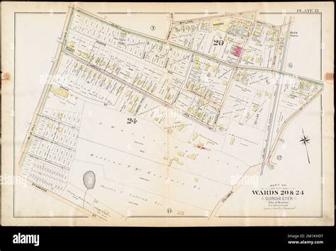 Atlas Of The City Of Boston Dorchester Mass Plate 13 Boston