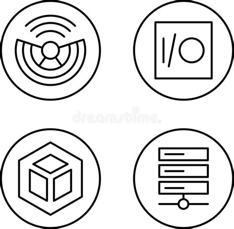 Internet Of Things Icon Set Iot Symbols Design Smart Device Industry Artificial Intelligence