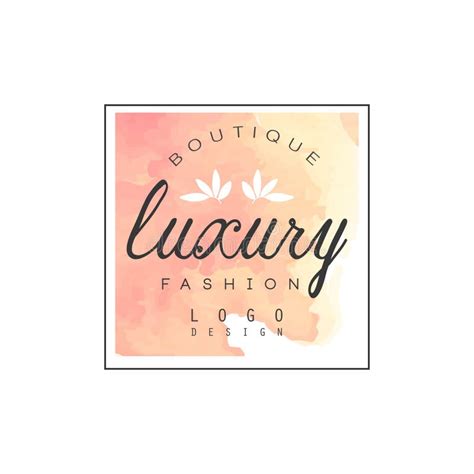 Logotipo De La Moda Del Boutique Insignia Para La Tienda De Ropa Salón De Belleza O