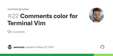 Comments Color For Terminal Vim Issue 22 Morhetz Gruvbox GitHub