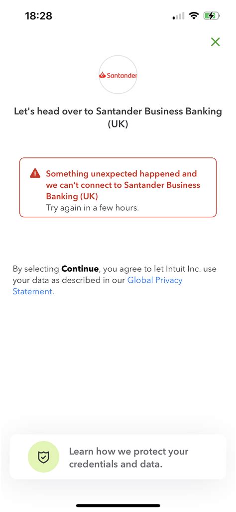 Cant Reconnect To Santander Business Banking Uk 390