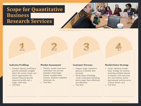 Scope For Quantitative Business Research Services Ppt File Aids Presentation Graphics