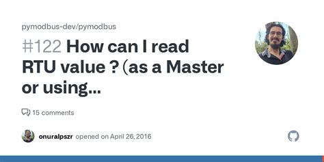 How Can I Read RTU Value As A Master Or Using Pymodbus Client Sync