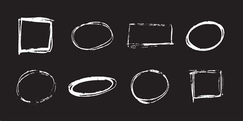 Set Of Circle Ink Highlight Element 34339977 Vector Art At Vecteezy