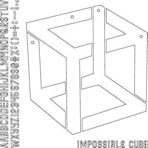 Free Svg File Impossible Cube・3d Print Design To Download・cults