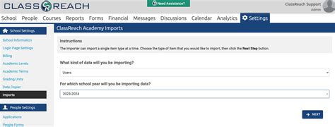 Importing Users And Courses