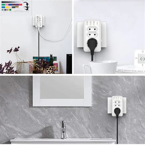 Скрита камера Wifi в разклонител, с USB и Type C, видеонаблюдение на ...
