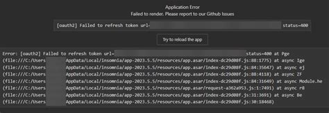Failed To Render When Token Refresh Fails Issue 6344 Kong Insomnia