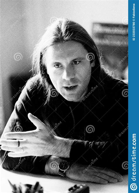 Bruce Dickinson During The Press Conference Of The Editorial Image