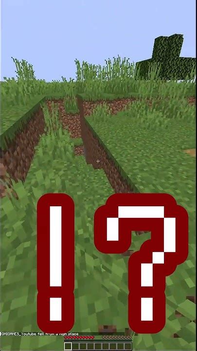【マイクラマインクラフト】落下ダメージ無効の方法？？【バグ？】shorts Youtube