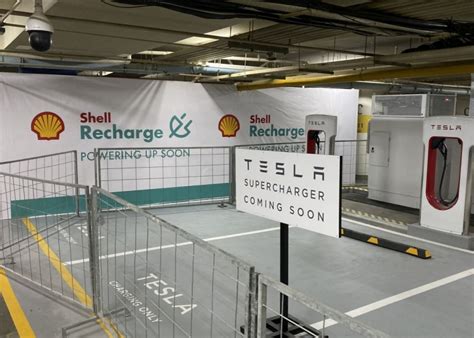 Shell Recharge EV Chargers Are Being Installed Next To Tesla Supercharger At Pavilion KL