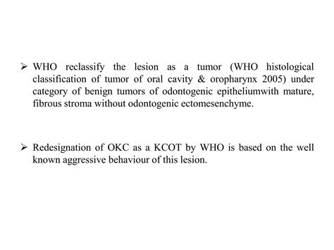 Odontogenic Keratocyst Okc Pdf